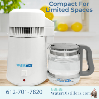 Waterwise 4000 Compact Countertop Water Distiller Bundle ...